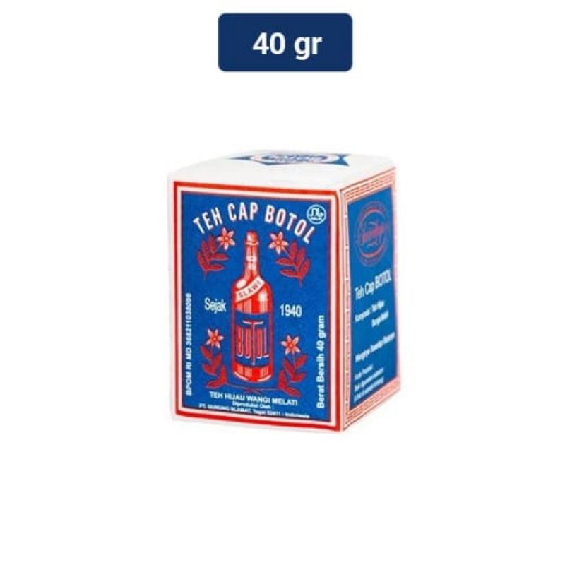 Jual Teh Cap Botol Biru 40gr / Teh Cap Botol Biru Bubuk | Shopee Indonesia