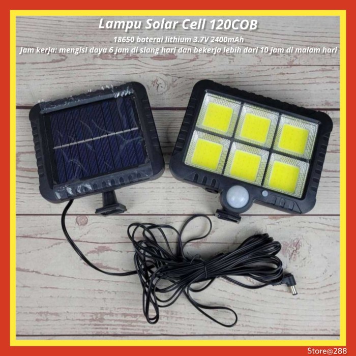 Jual Lampu Taman Solar Cell Tenaga Surya Panel LED Outdoor Dinding L450 ...