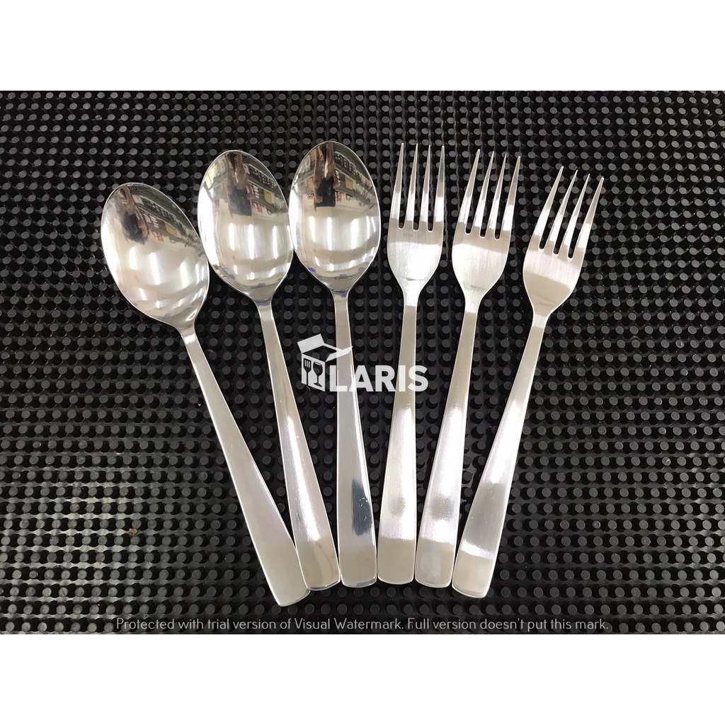 Jual (Harga Satuan) Dessert Menu Spoon Fork Edelmann Essen | Sendok ...