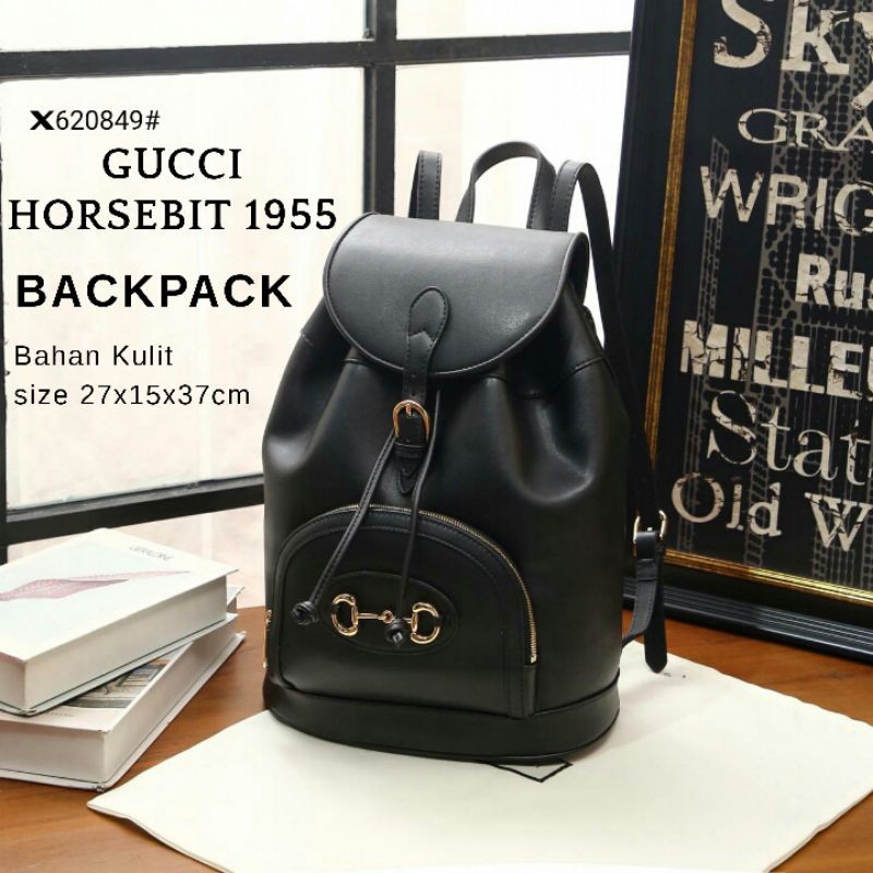 Jual Tas Ransel Gucci Horsebit 1955 Leather Backpack | Shopee Indonesia