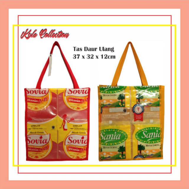 Jual Souvenir Kreasi Tas Daur Ulang Kerajinan Tangan Totebag Plastik ...