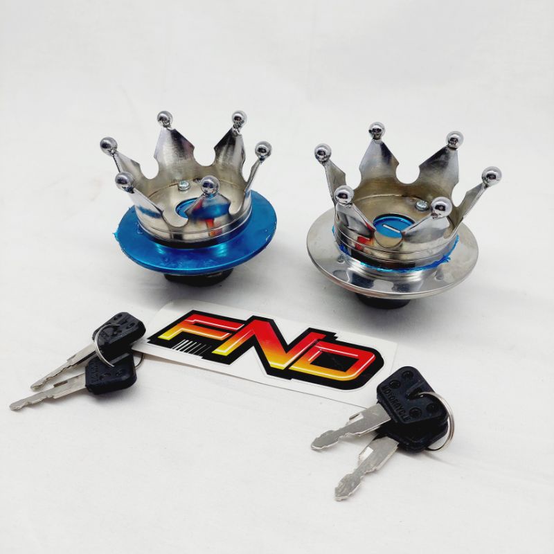 Jual TUTUP TANGKI TANKI MAHKOTA VIXION OLD FULL BESI CROME HIGH QUALITY ...