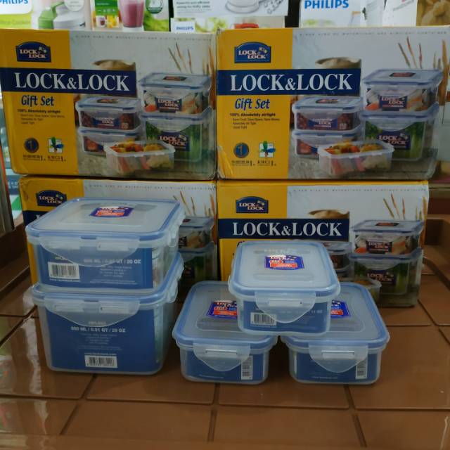 Jual Lock and lock gift set 5 pcs | Shopee Indonesia