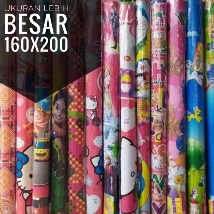 Jual karpet spons Plastik JUMBO motif 160x200 cm tebal 3mm tikar piknik ...