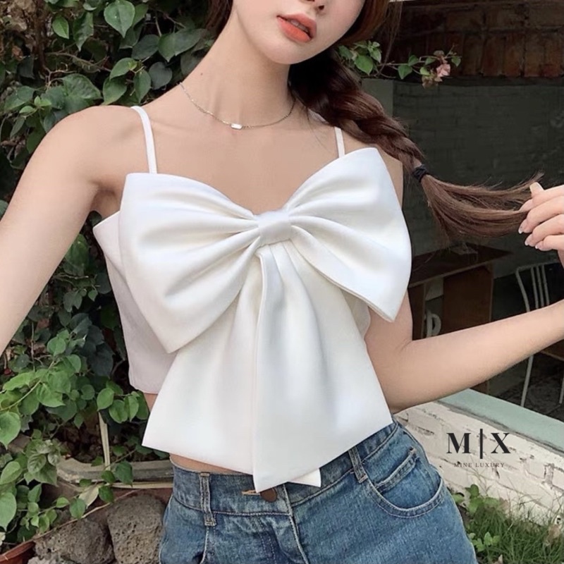 Jual 2WAYS PREMIUM RIBBON TOP ATASAN WANITA CEWEK BAJU TANKTOP KEMBEN ...