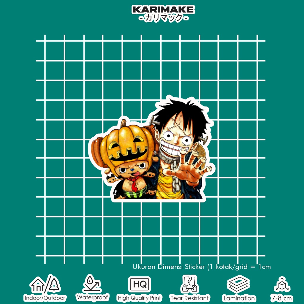 Jual Sticker Pack One Piece MUGIWARA MONKEY D. LUFFY Stiker Laptop ...