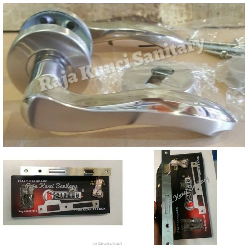 Jual Paket Lengkap Handle Roses Stainless+Kunci Stainless+Cylinder ...