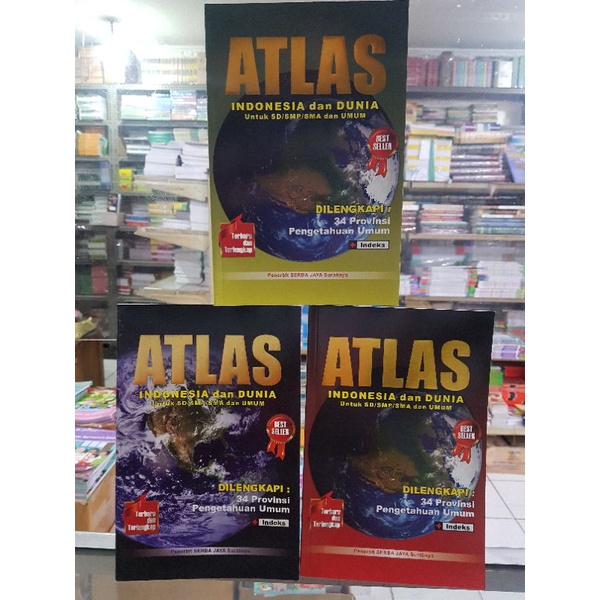 Jual atlas indonesia dan dunia 38 Propinsin terbaru. lengkap ukuran ...