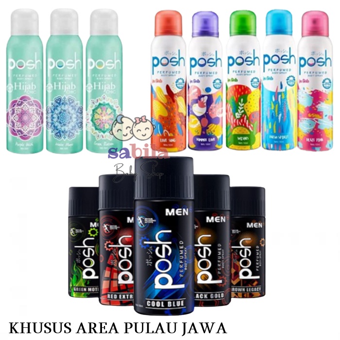 Jual POSH PERFUMED SPRAY MEN/GIRLS POSH PARFUM BODY SPRAY 150ML ...