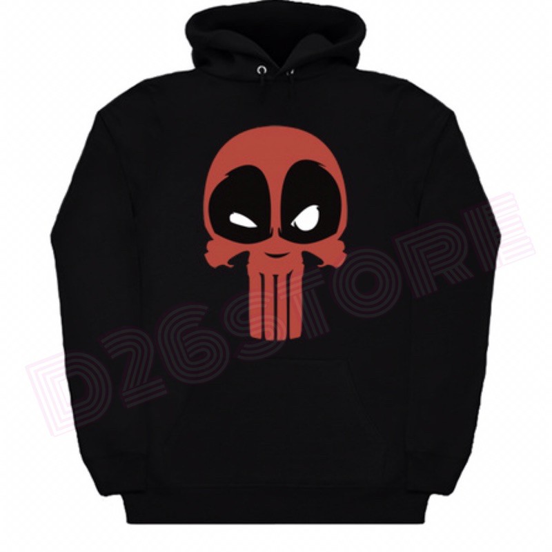 Jual Sweater Hoodie Deadpool x The Punisher Marvel Deadpool Wade Wilson ...