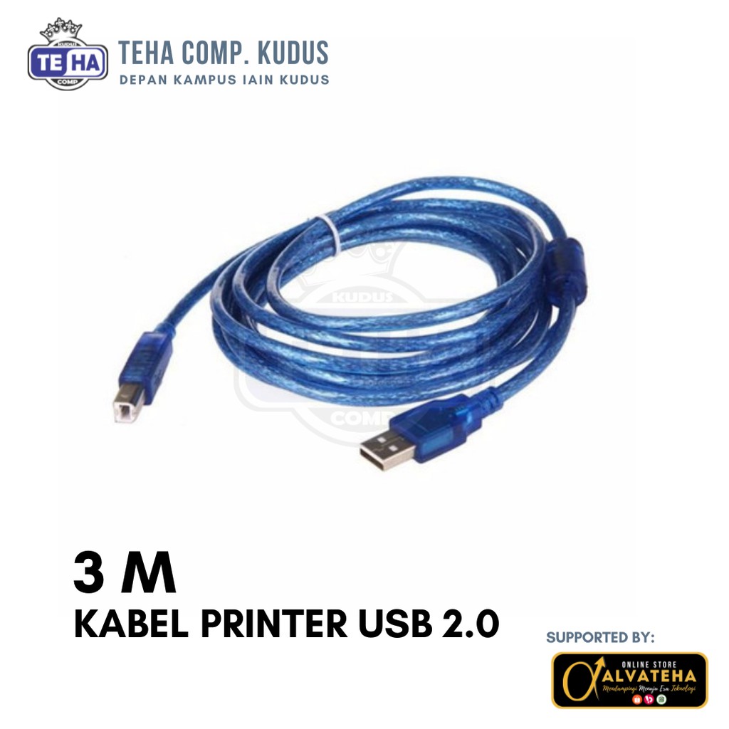 Jual Kabel Printer USB 2.0 High Quality Data Scanner Panjang 150CM 3M ...