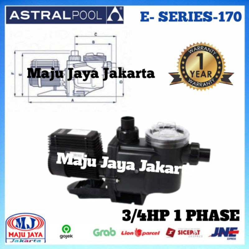 Jual Pompa Air Kolam Renang 3/4HP Astral E-SERIES 170 Astral Pool Pump | Shopee Indonesia