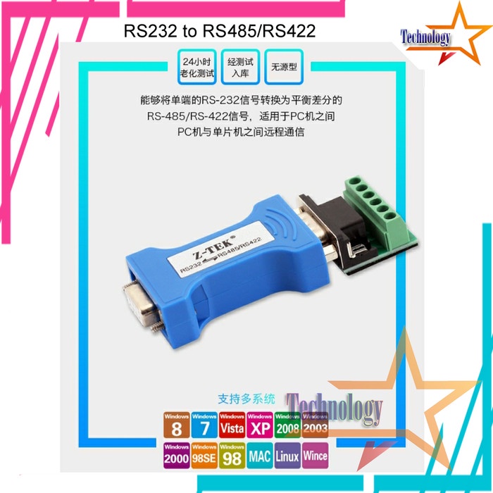 Jual Serial Converter RS232 to RS485/RS422 Communication Protocol Interface | Shopee Indonesia
