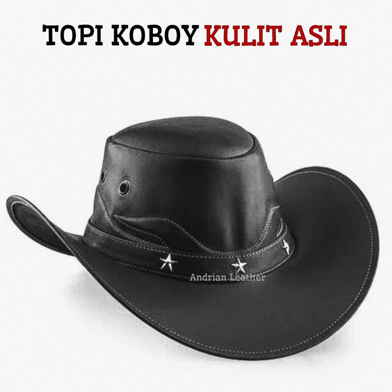Jual Topi Koboy - Topi Zorro - Topi Cowboy Original Kulit Sapi Asli ...