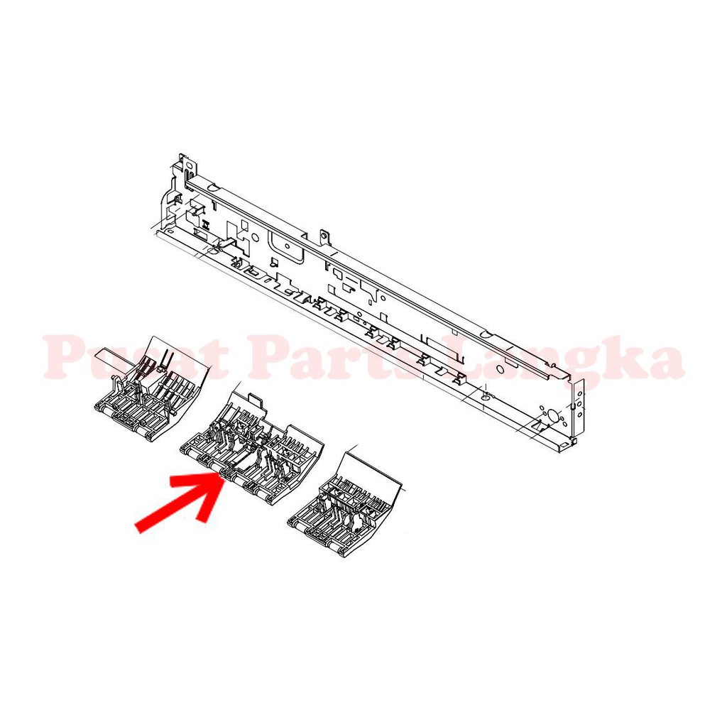 Jual Paper Guide Upper CENTER (TENGAH) Epson L3110 L3150 L1110 | Shopee ...