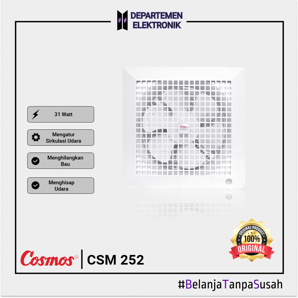 Jual Cosmos Exhaust Ceiling Fan 10-CL 252 MURAH BANGET / GARANSI RESMI ...