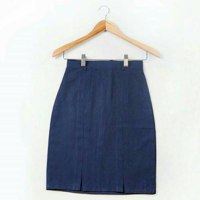 Jual SERAGAM SEKOLAH Rok Span Biru Pendek SMP Premium - ABZA | Shopee ...