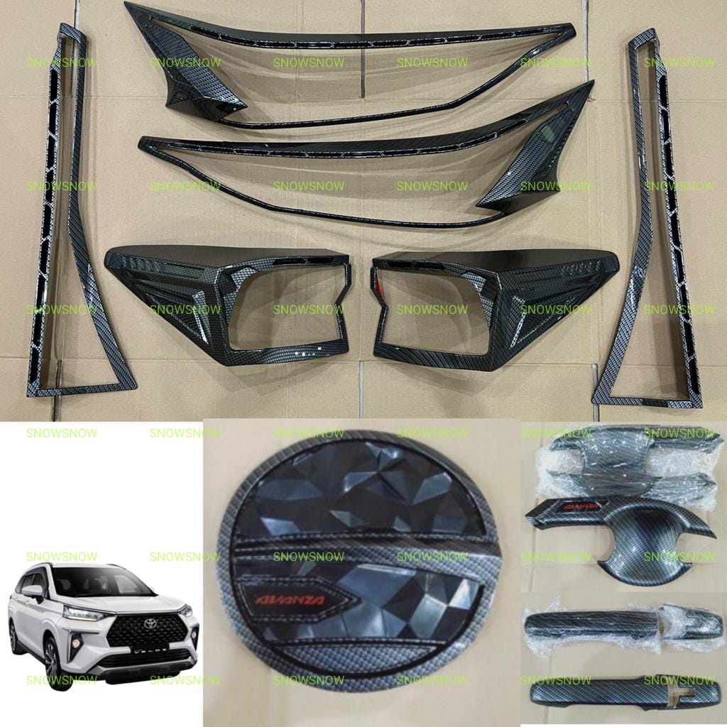 Jual Paket Garnish Lampu Depan Belakang Outer Handle Tank Cover Veloz GR Sport 2021 2022 2024 ...