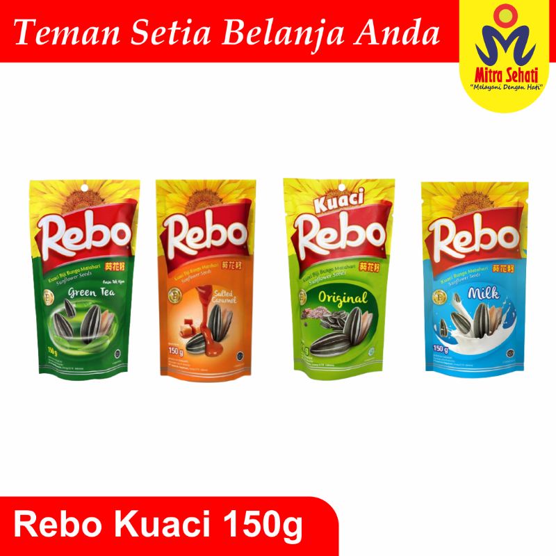 Jual Kuaci Rebo 150gr ukuran Besar Berbagai Rasa (Original/Greentea ...