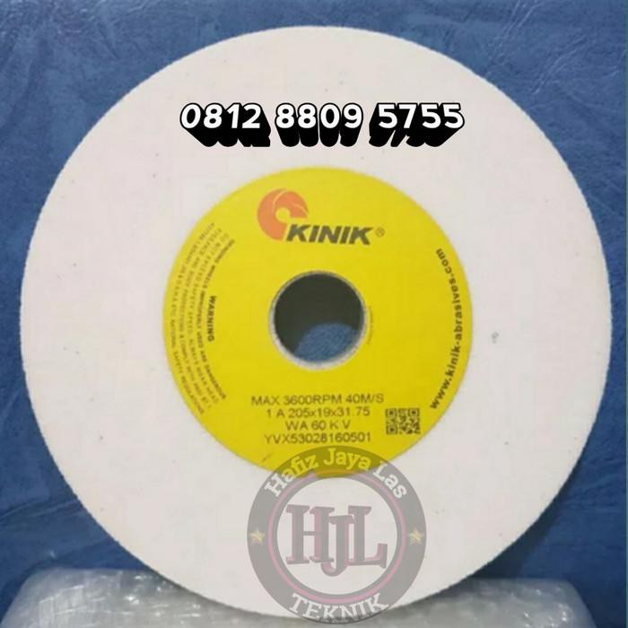 Jual KINIK 7" Straight Wheel Grinding Stone WA 120 KV - 1A 180x10x31 ...