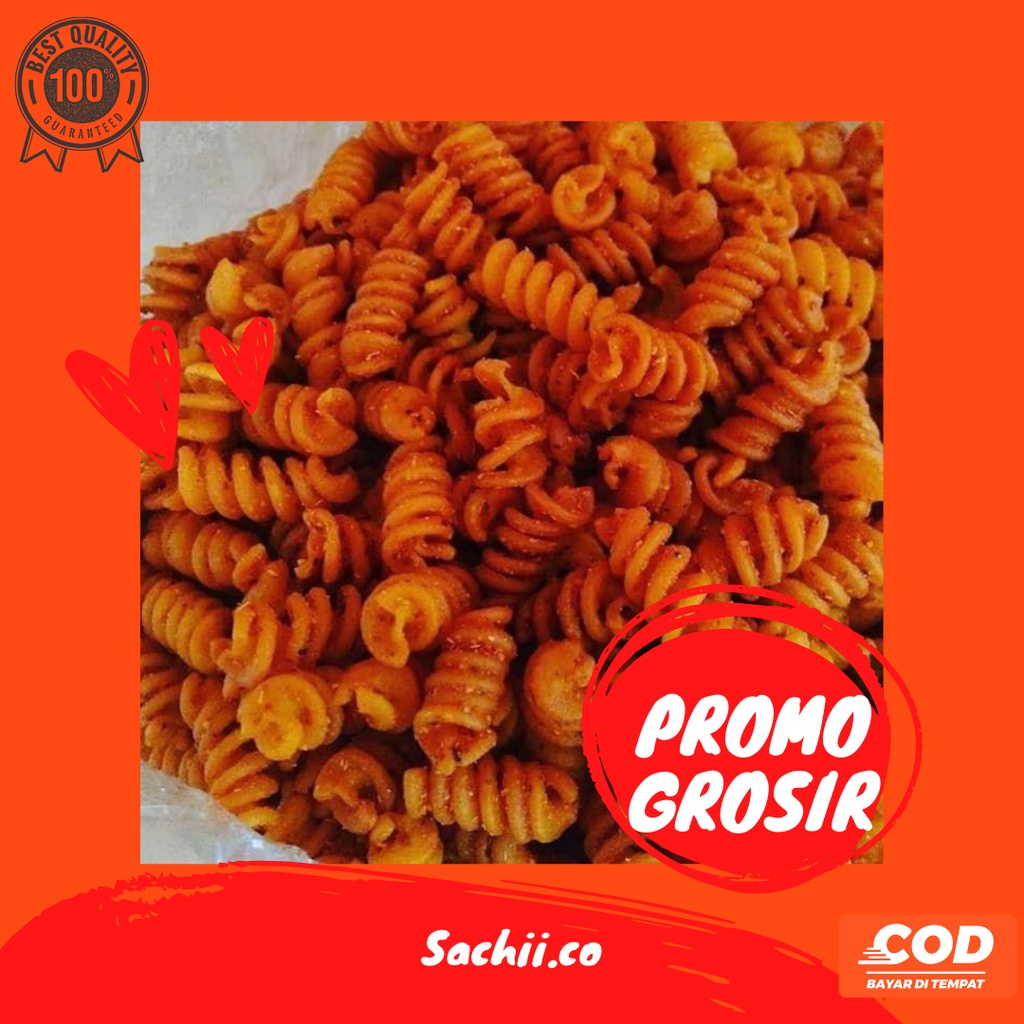 Jual Promo Beli 5 Gratis 1 Aneka Cemilan Pedes Makaroni Mie Kriting