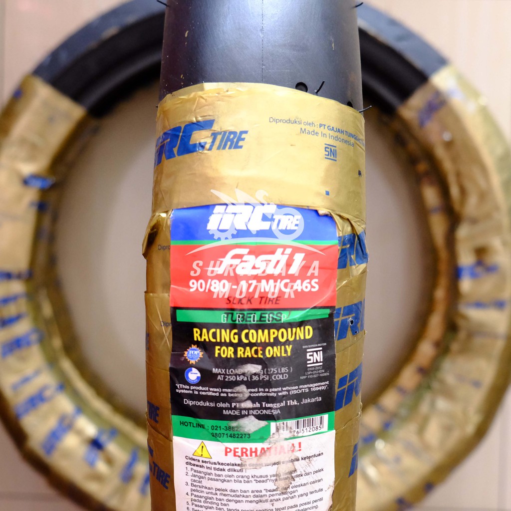 Jual Ban Tubeless IRC 90/80-17 Fasti 1 Soft Compound Racing Balap CB GL ...