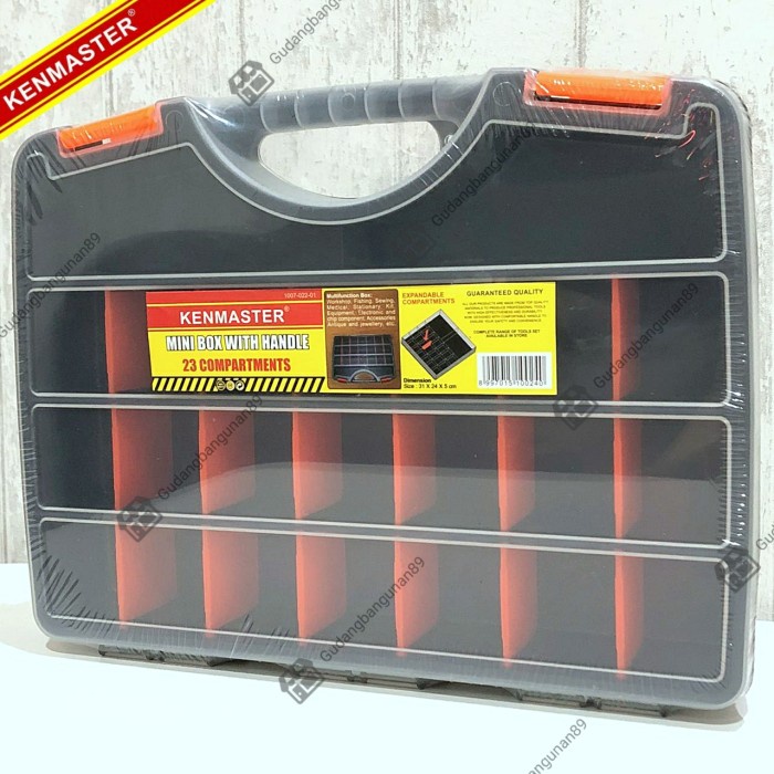 Jual Kotak Mini Box Perkakas Aksesoris Mur Baut Perhiasan 23 Sekat ...