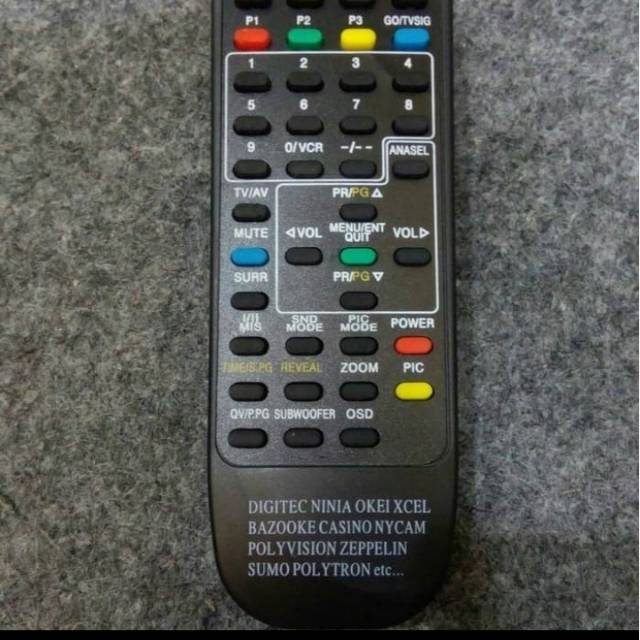 Jual REMOTE/REMOTE TV TABUNG POLYTRON/DIGITEC/NINJA | Shopee Indonesia