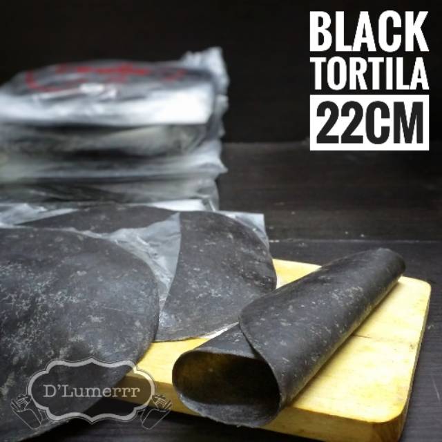 Jual Black Tortila /Kulit Kebab Hitam 22cm (isi 20 pcs) | Shopee Indonesia
