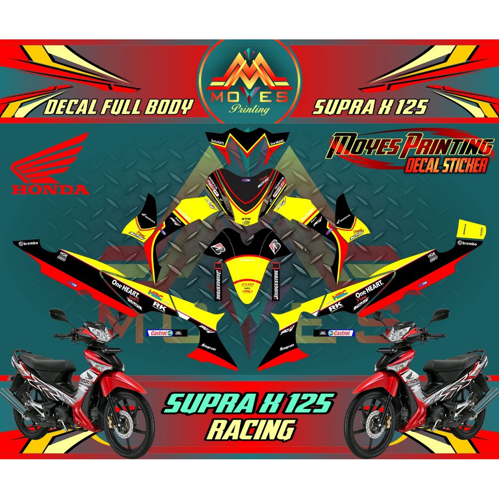 Jual Stiker Decal motor supra x125 stiker full body supra x 125 decal ...