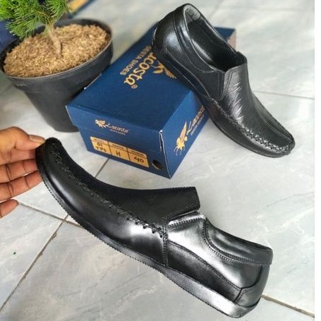 Jual Lacosta Sepatu Pantofel Trepes Kulit Sapi Asli Tanpa Hak Original ...