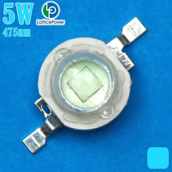 Jual Led HPL 5 Watt 475NM 480NM ICE BLUE LED LATTICE CHIP 56 MIL ...
