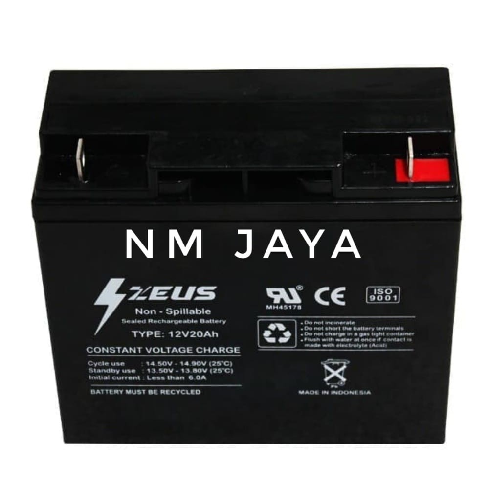 Jual Aki Solar Panel Deep Cycle VRLA Aki Kering Zeus 12V 20Ah 12 V 20 ...
