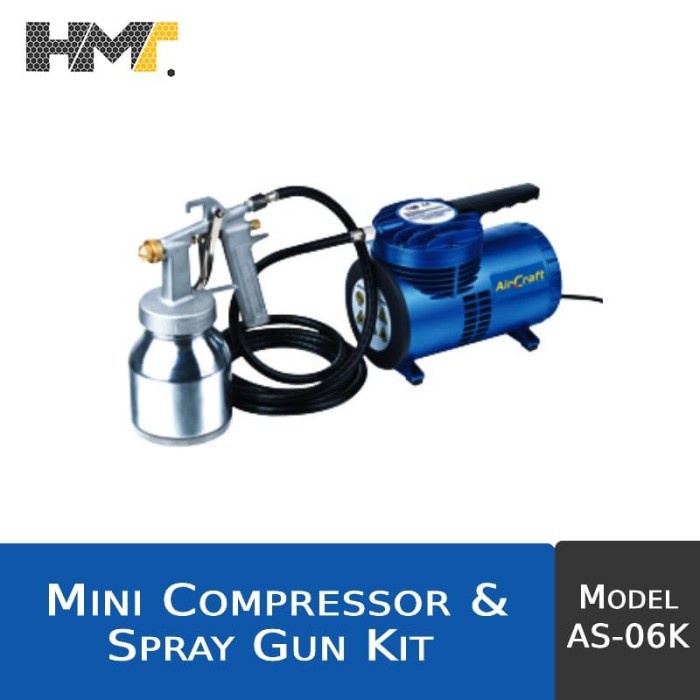 Jual Kompresor Mini & Semprot Cat / Mini Air Compressor & Spray Gun Kit ...