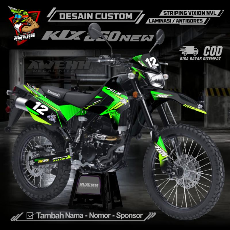 Jual DECAL KLX 250 HIJAU FULL BODY | Shopee Indonesia