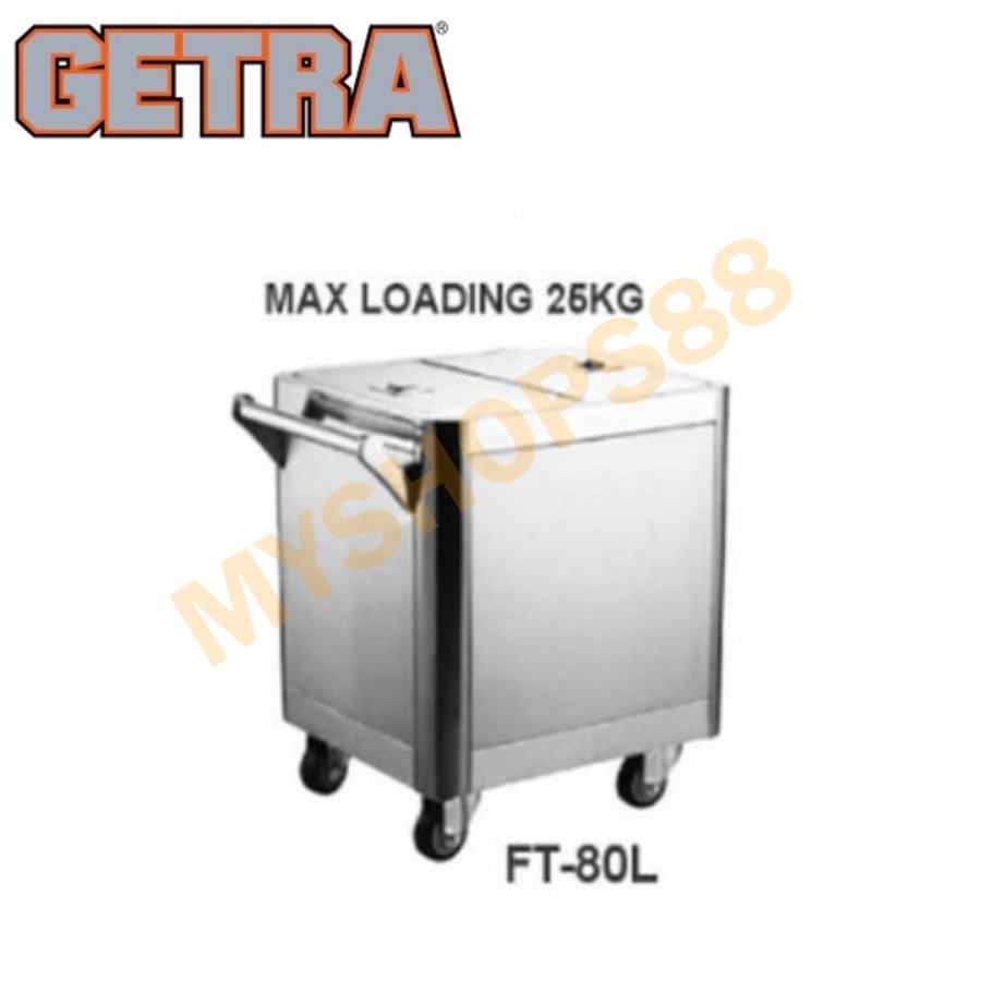 Jual GETRA Flour Trolley FT-80L (Trolly Tepung Adonan) | Shopee Indonesia