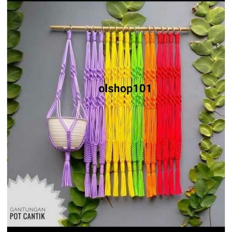 Jual TALI GANTUNGAN POT BUNGA/ TALI KUR/ TALI KUR RAJUT | Shopee Indonesia