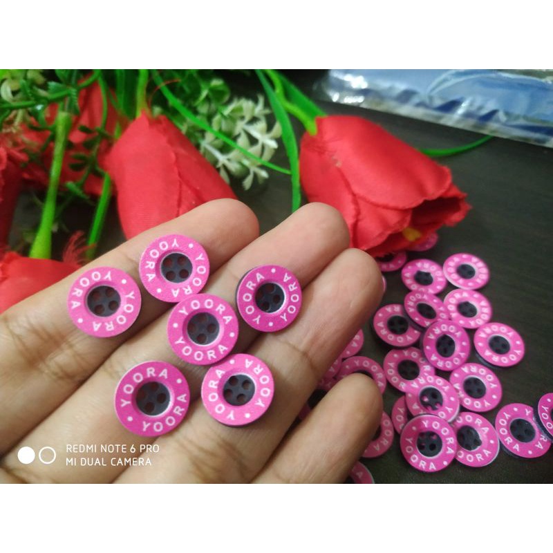 Jual Kancing Custom Nama Merk 2cm 1000pcs | Shopee Indonesia
