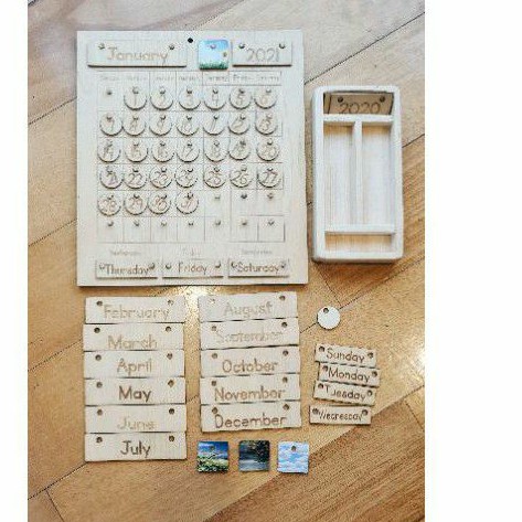 Jual Wooden Calendar (Reserved) | Shopee Indonesia
