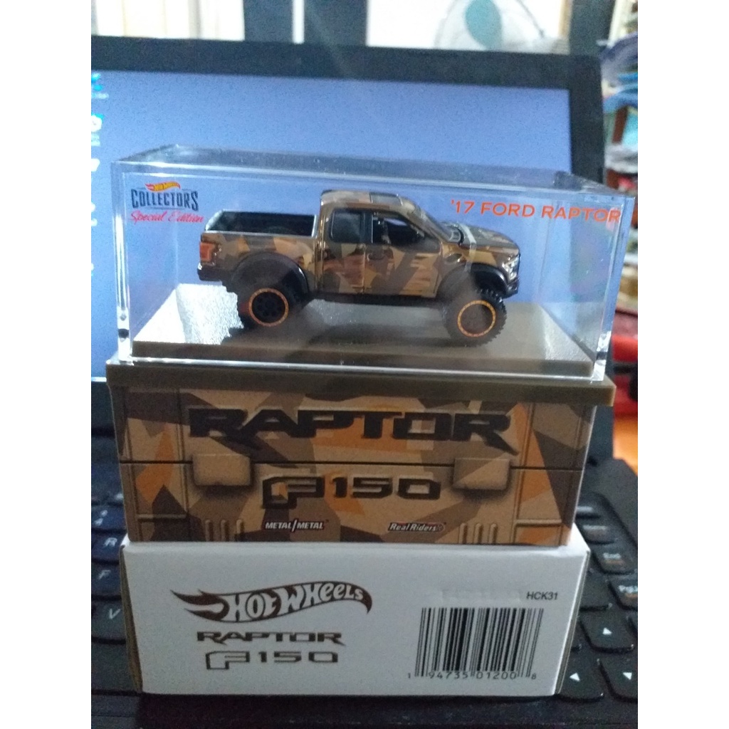 Jual HOT WHEELS RLC PREMIUM 17 FORD RAPTOR F150 GOLD CAMOUFLAGE - 21544 ...