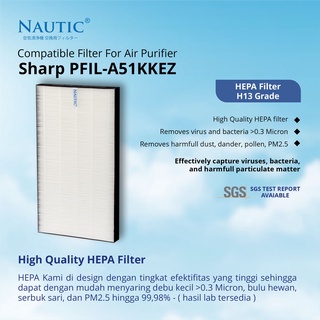 Jual HEPA Filter Air Purifier Sharp FP-J80 FP-J60 FP-J80Y FP-J60Y FP ...