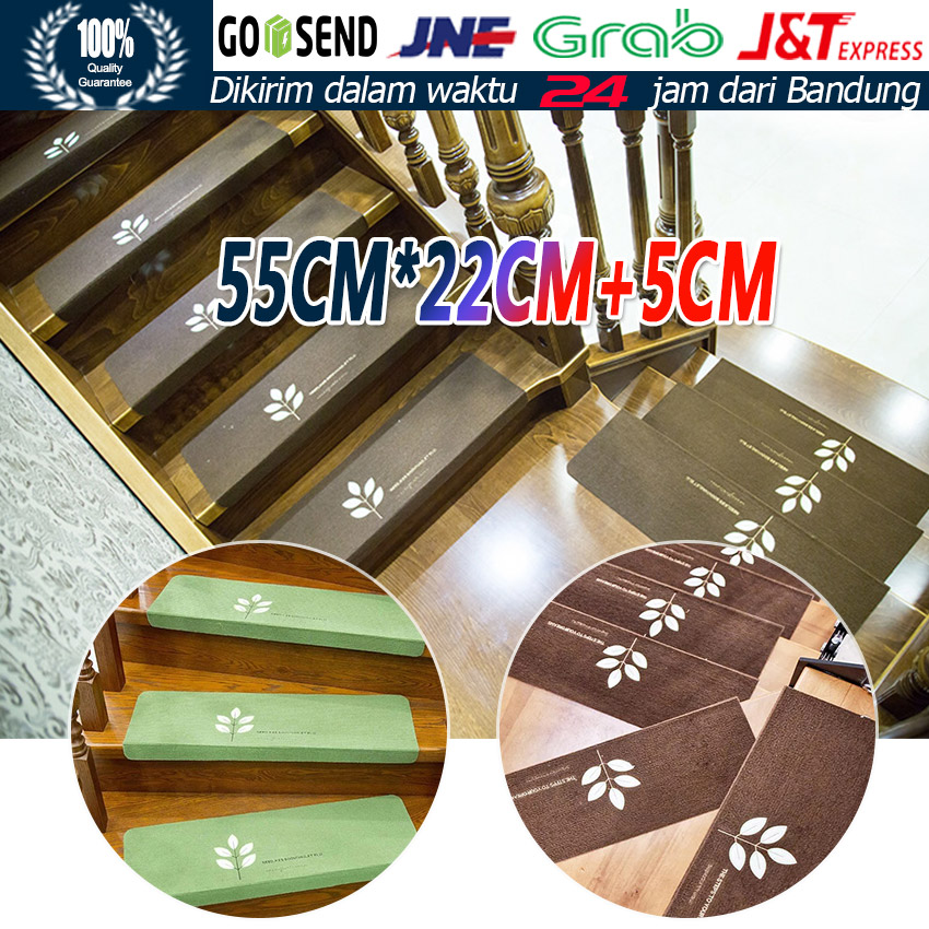Jual 2 Warna Karpet Tangga Non-Slip Gambar Motif Tangga untuk Dekorasi ...