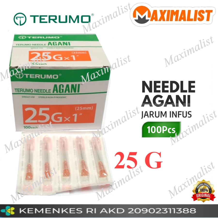Jual Agani Terumo - NEEDLE TERUMO AGANI 18G / 20G / 23G / 24G / 25G / 26G / 27G / 30G - TERUMO ...