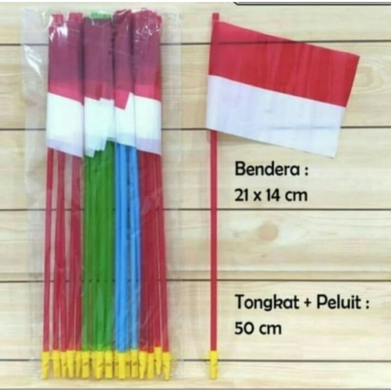 Jual bendera merah putih GAGANG | bendera plastik | bendera Indonesia ...