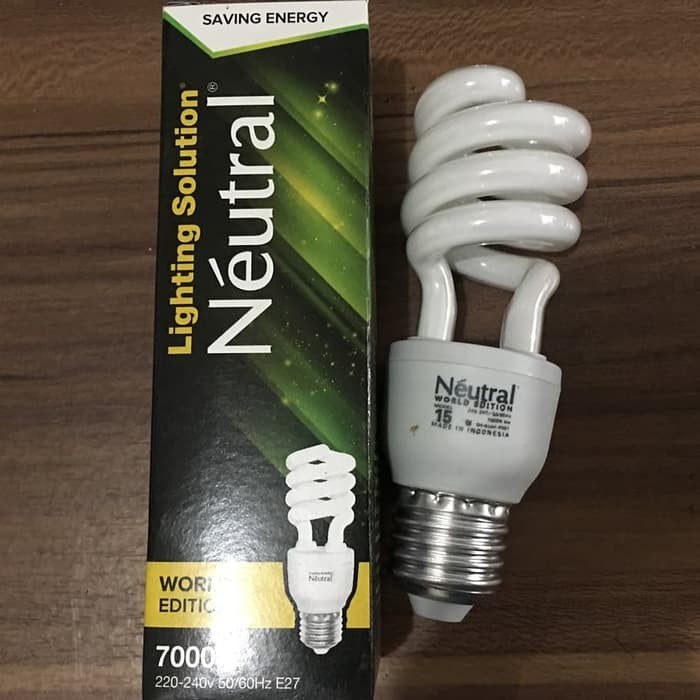 Jual Lampu Spiral 15W 15 Watt Terang Merk Neutral Netral Chiyoda ...