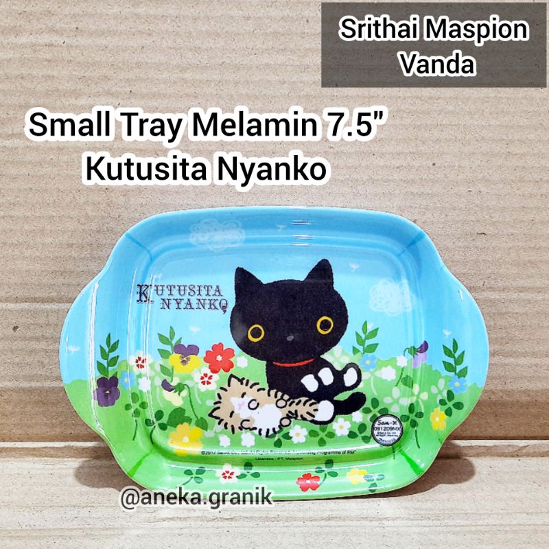 Jual Baki Melamin Mini | Small Tray Vanda Maspion 7.5inch gambar Kucing ...