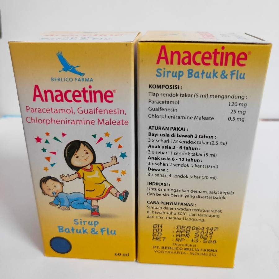 Jual ANACETIN SIRUP 60ml | Shopee Indonesia