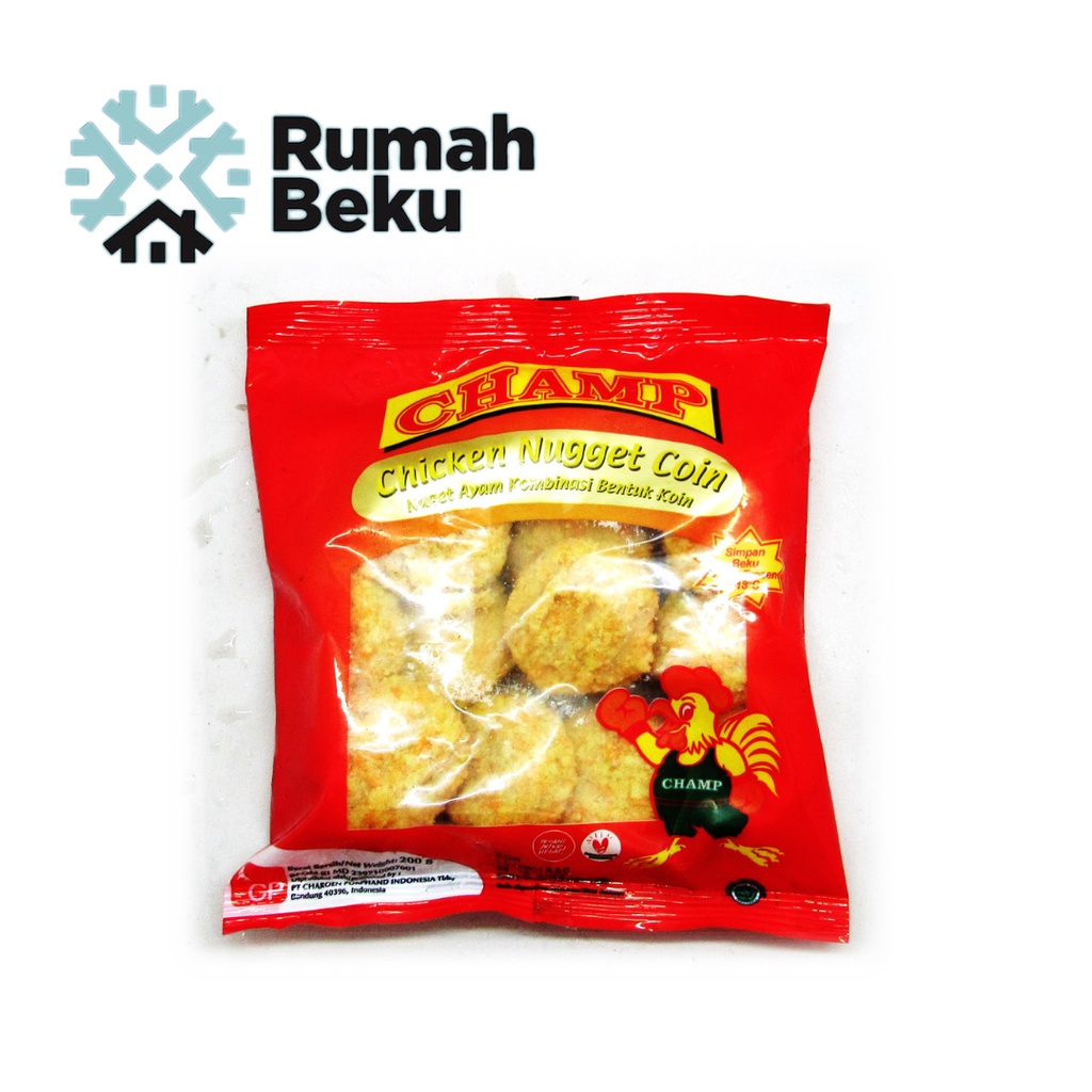 Jual CHAMP CHICKEN NUGGET COIN 200GR (NAIK) | Shopee Indonesia
