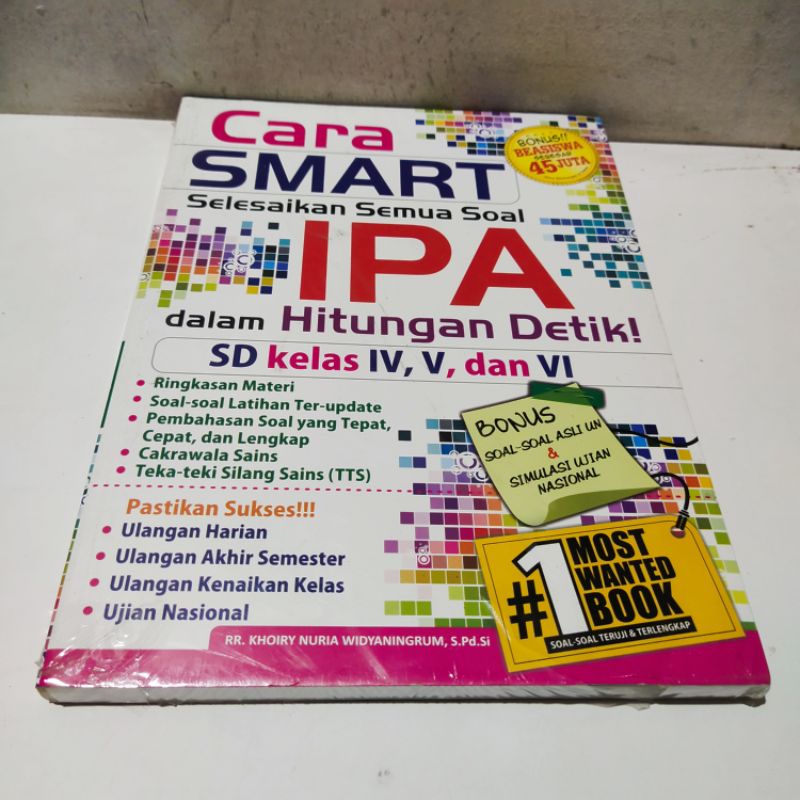 Jual Buku Obral Super Murah - Buku Cara Smart Selesaikan Semua Soal IPA dalam Hitungan Detik SD ...