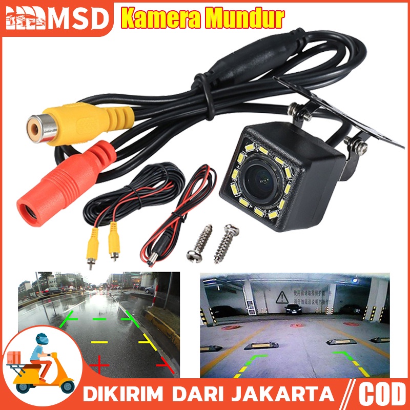 Jual 4LED 8LED 12LED Kamera Parkir Mundur Mobil LED CCD Camera Parkir Kotak | Shopee Indonesia